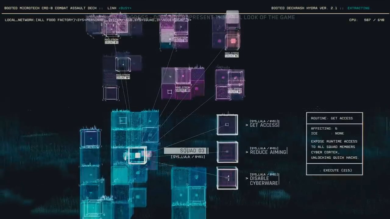 Cyberpunk 2077 - Internal network view on Vimeo