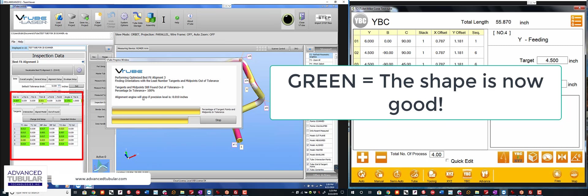 Measure Tube Shapes with VTube-LASER v2.9.21 then Correcting a SOCO ...