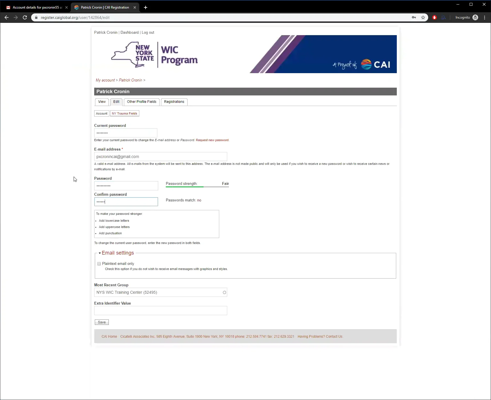 WIC Registration Guide - Accessing Your Account and Changing Your ...