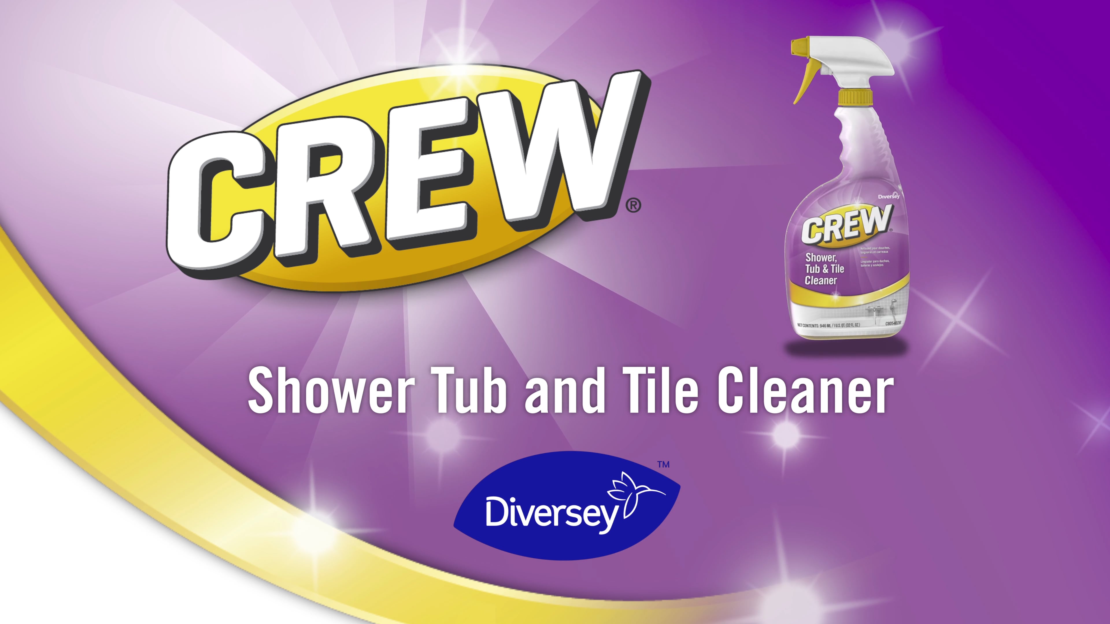 Crew | Professional Shower Tub and Tile Cleaner | Diversey Brands on Vimeo