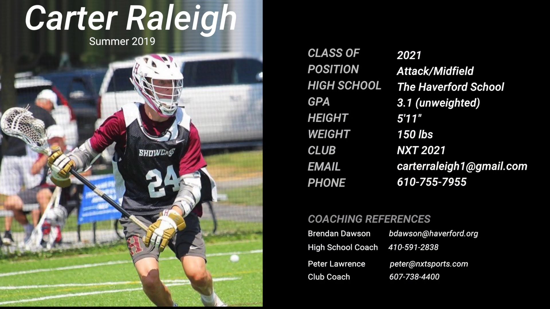 Carter Raleigh - Lacrosse - 2019 - NLV on Vimeo