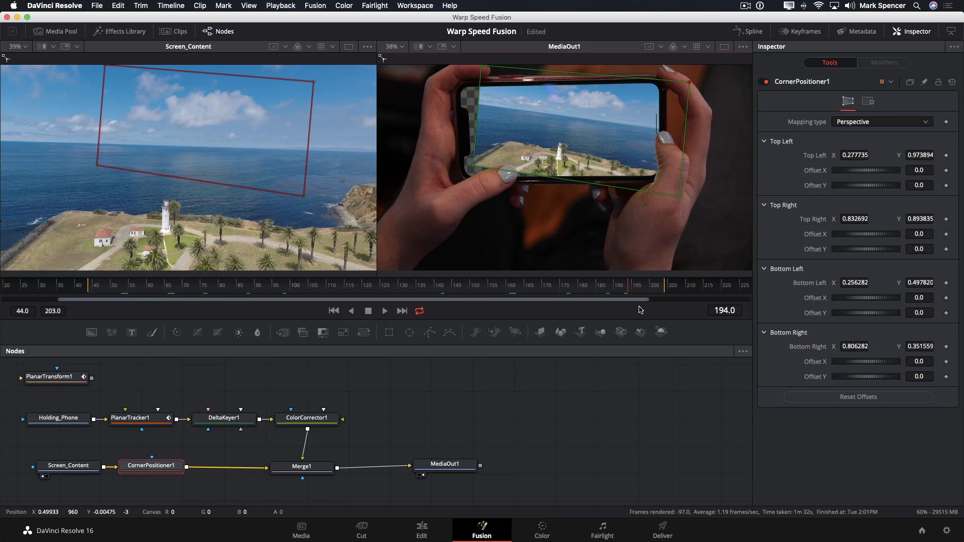 Warp Speed Fusion in DaVinci Resolve Warp Speed Fusion in DaVinci Resolve