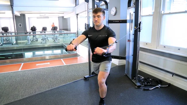 Standing Cable Crossovers To Mimic A Flat Fly