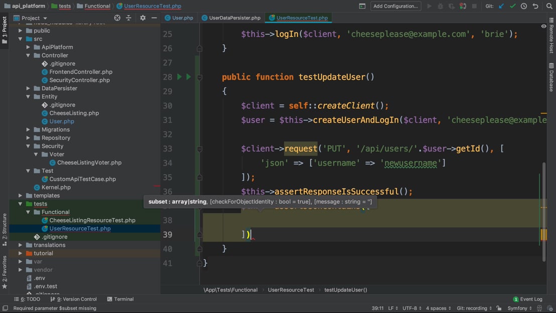 Validation Groups > API Platform Part 2: Security | SymfonyCasts