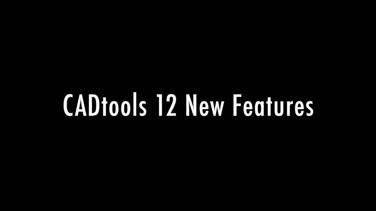 CADtools 12 New Features on Vimeo