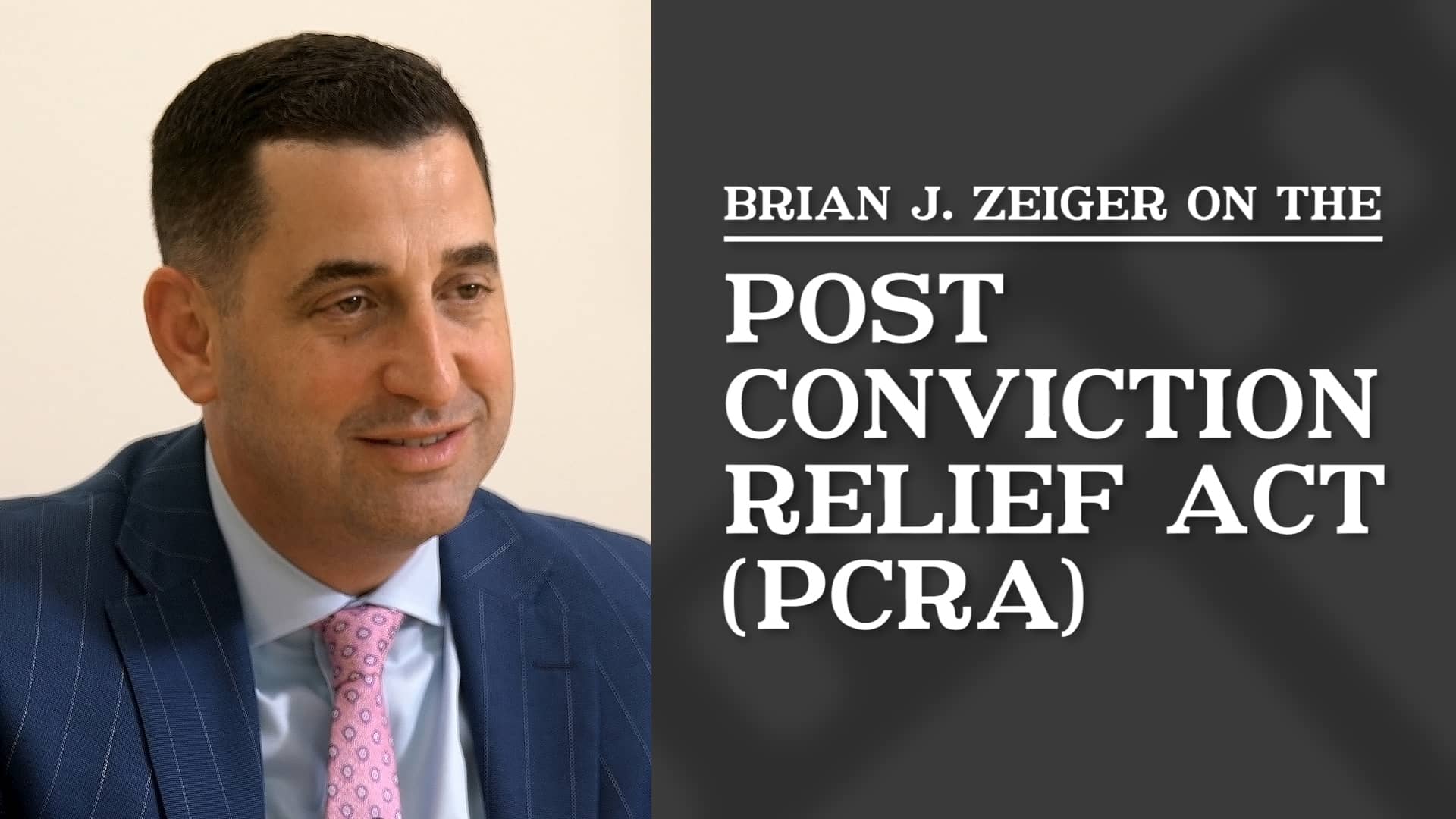 Post Conviction Relief Act (PCRA) on Vimeo