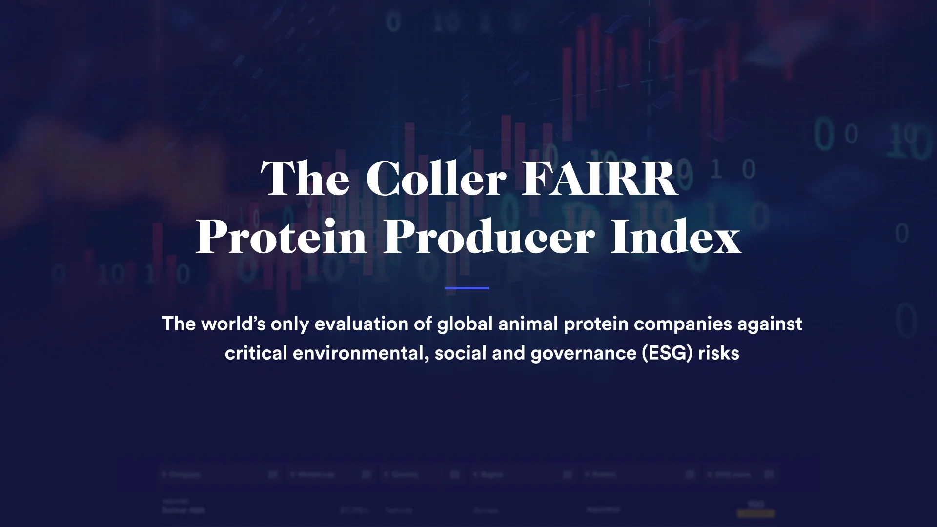 Coller FAIRR Protein Producer Index 2019 on Vimeo