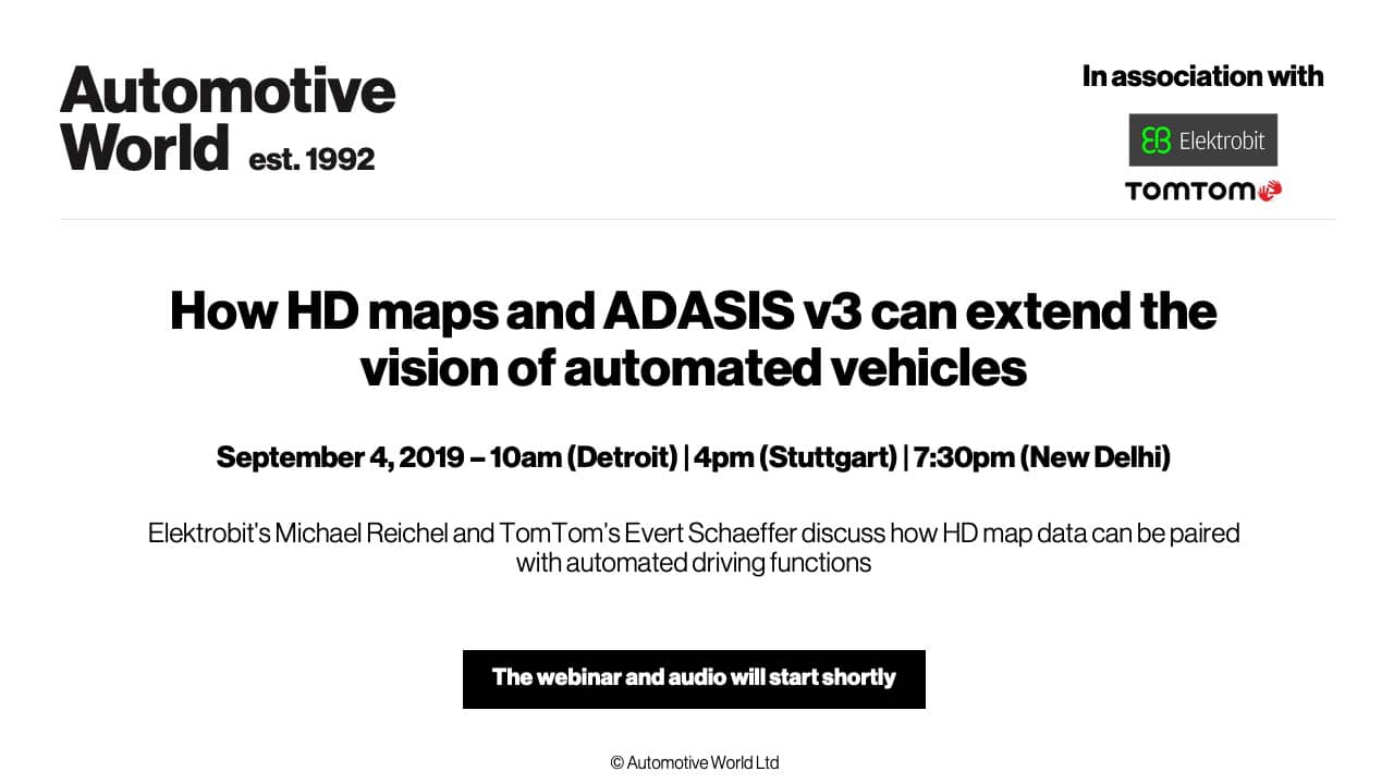 How HD maps and ADASIS v3 can extend the vision of automated vehicles ...