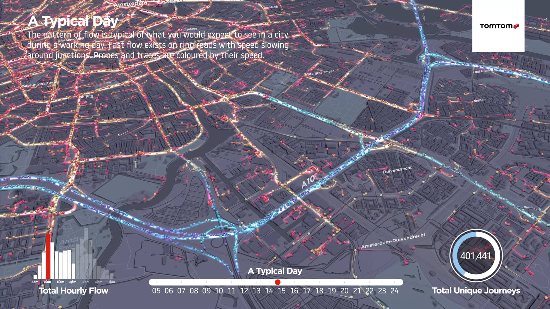 TomTom: Visualising Probe Data in Amsterdam on Vimeo