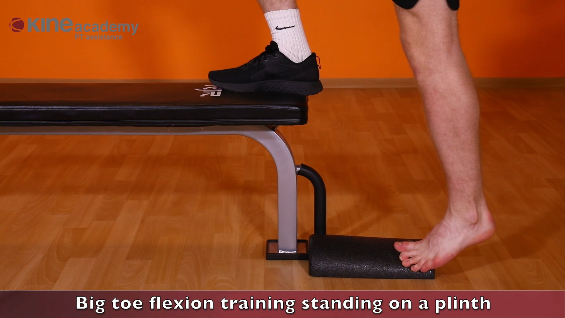 Big toe flexion training standing on a plinth on Vimeo