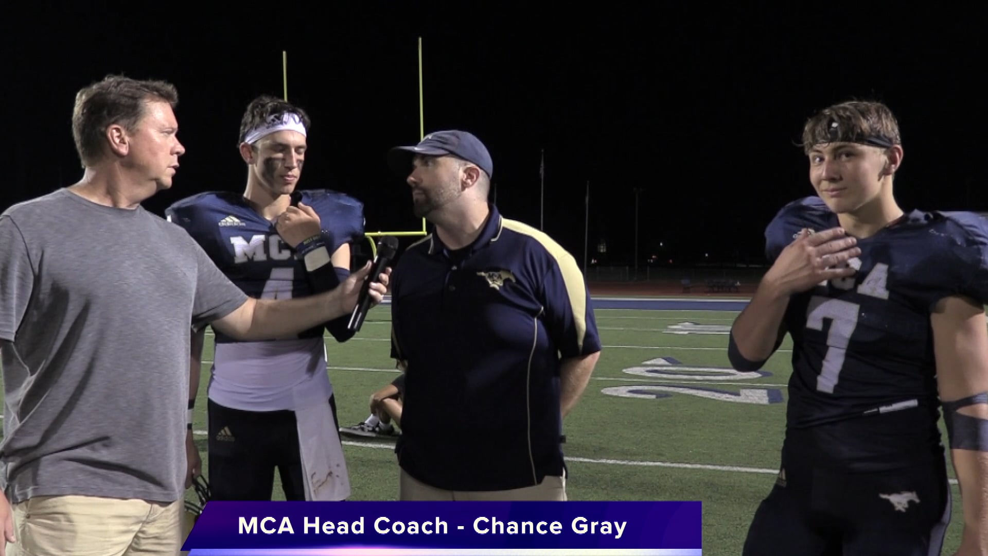 Week 2 Postgame interview with Blake McGraw, Cam Mitton & Coach Gray on ...