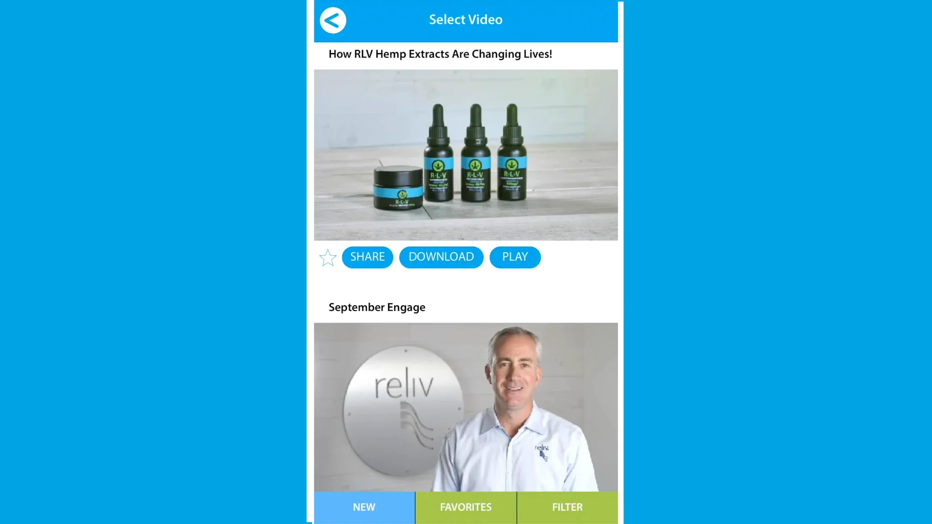 How to Sort Videos in the Reliv Mobile App on Vimeo