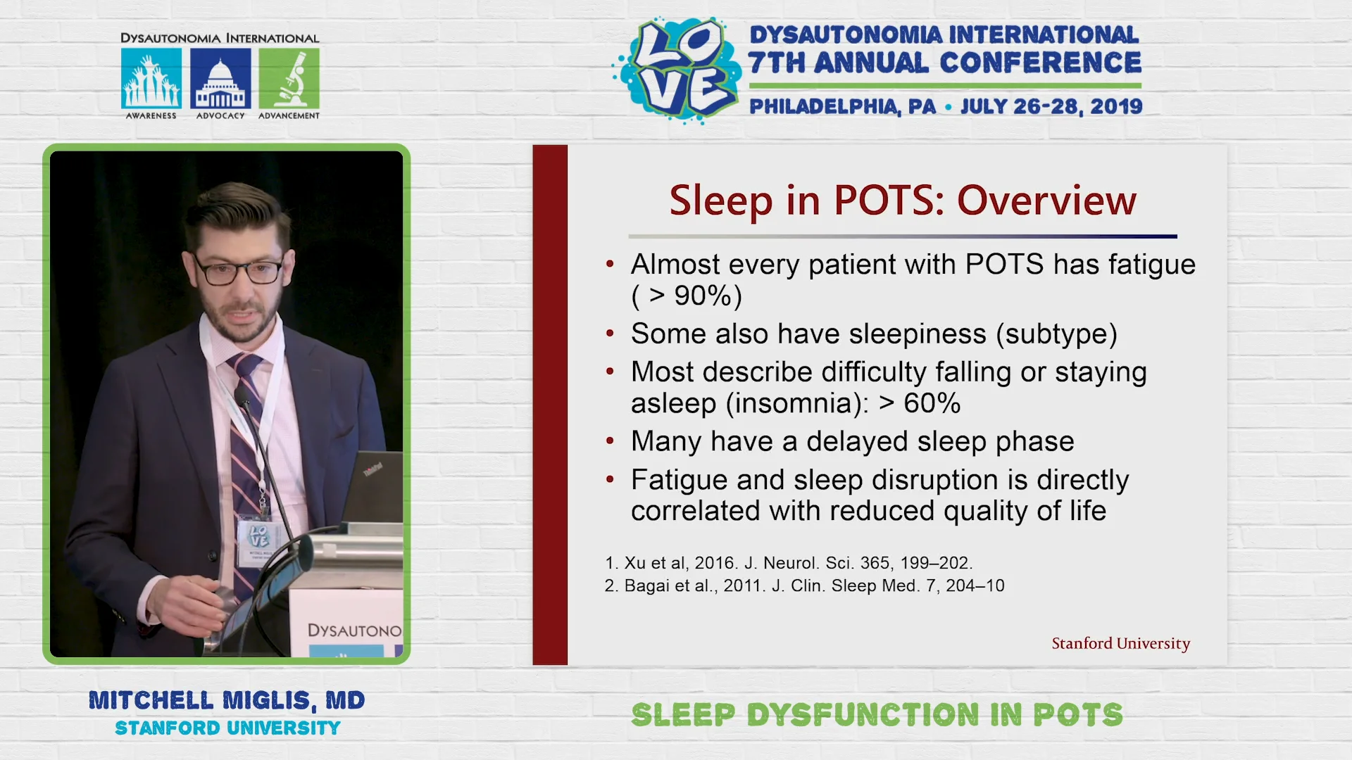 Sleep Dysfunction in POTS - Mitchell Miglis, MD