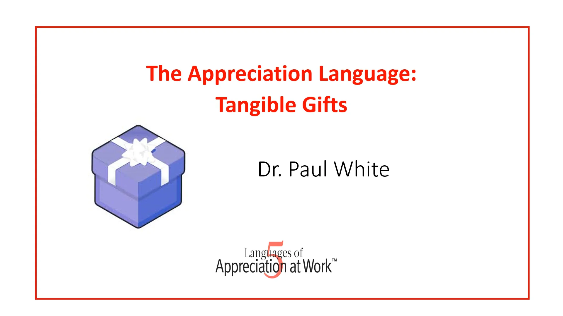 Tangible Gifts Appreciation Language on Vimeo