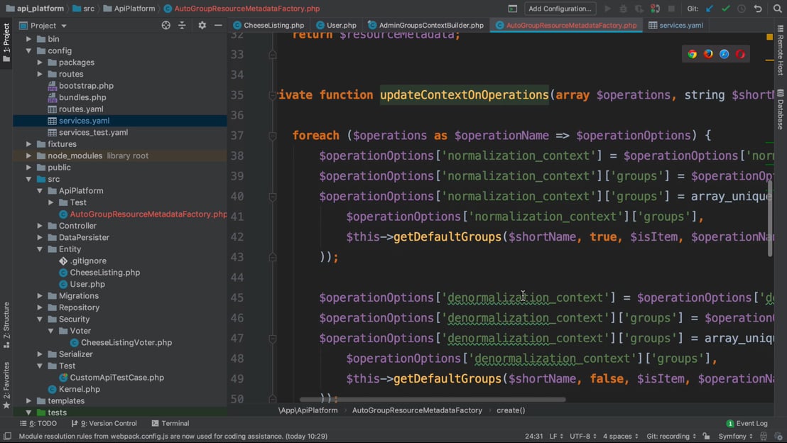 Resource Metadata Factory Dynamic Apiresource Options Api Platform Part 2 Security