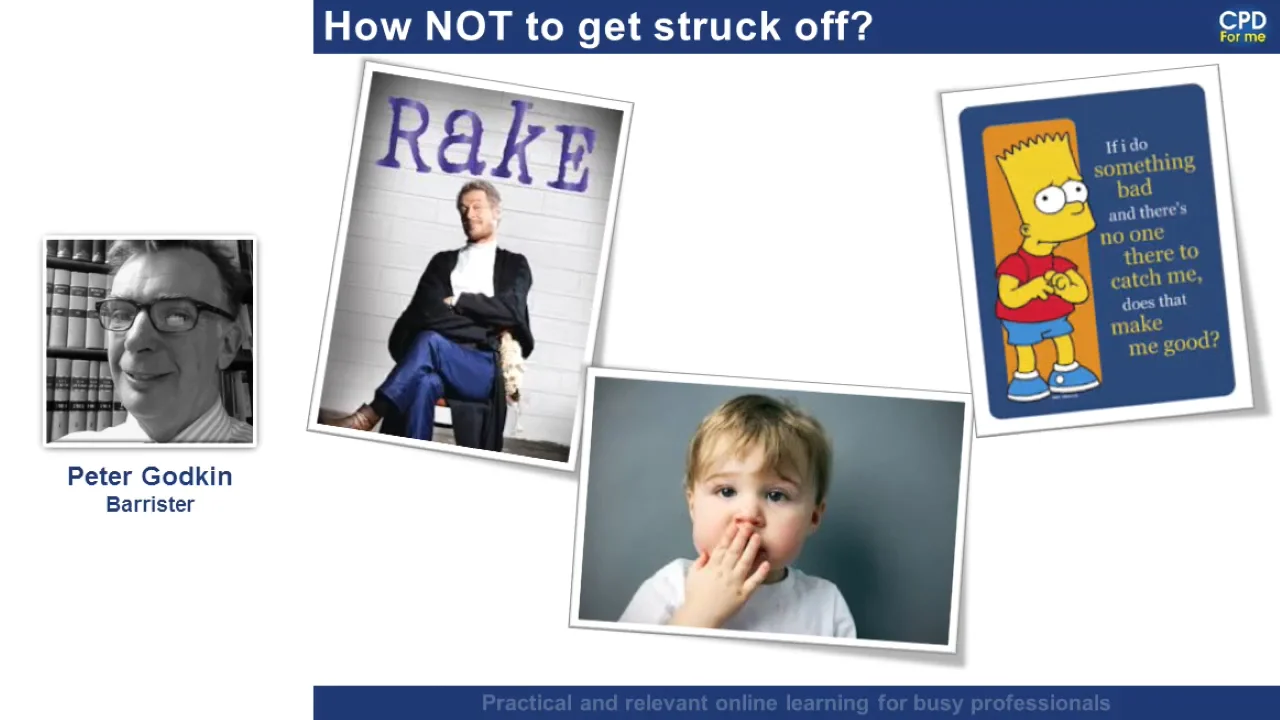 Watch How Not to Get Struck Off 2016, Peter Godkin, Exclusive Ethics ...