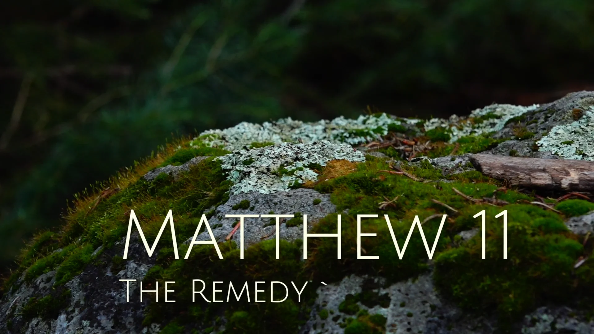 Matthew 11 Rest Scripture Meditation on Vimeo