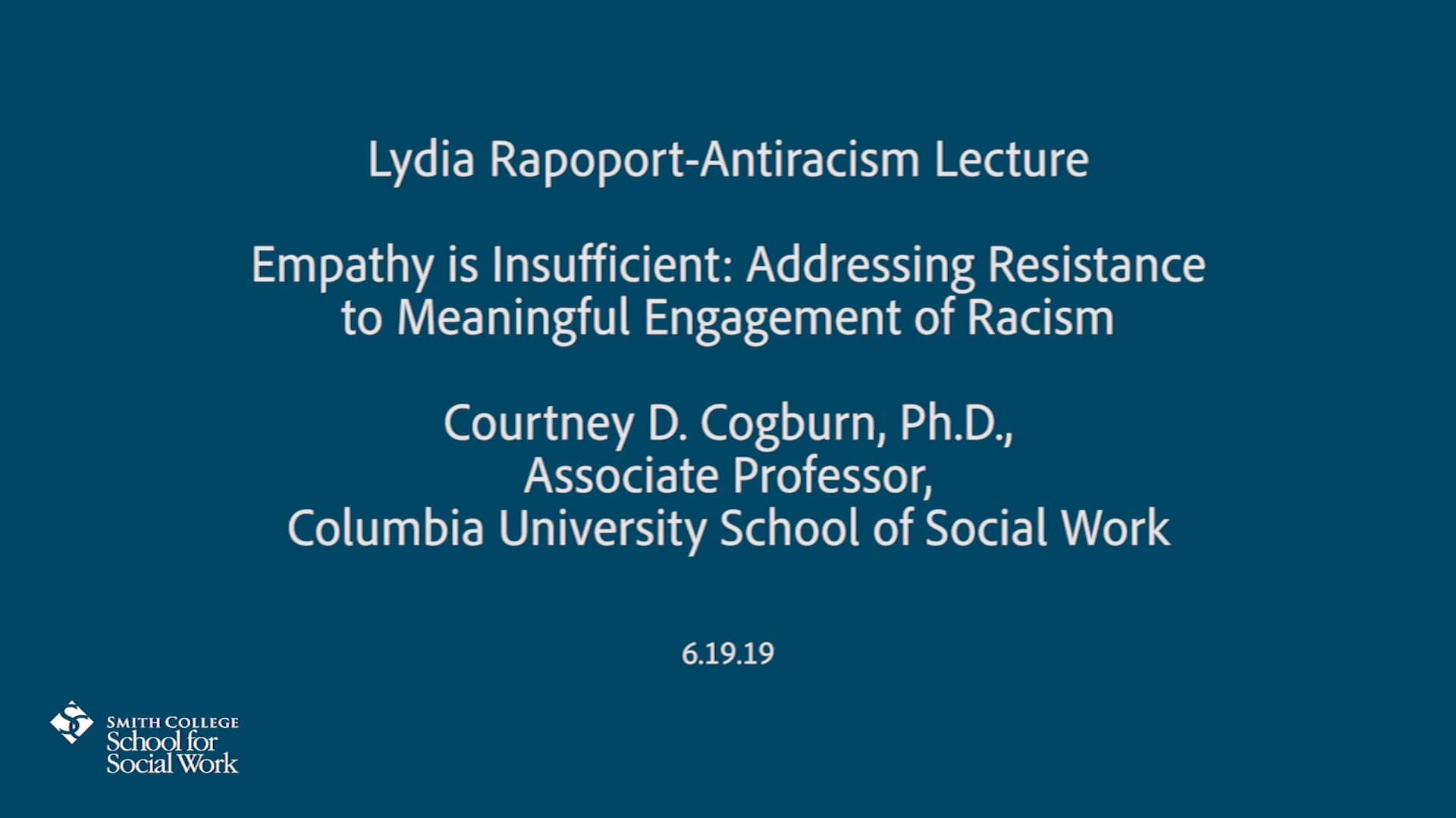Lydia Rapoport-Antiracism Lecture Empathy is Insufficient- Addressing ...
