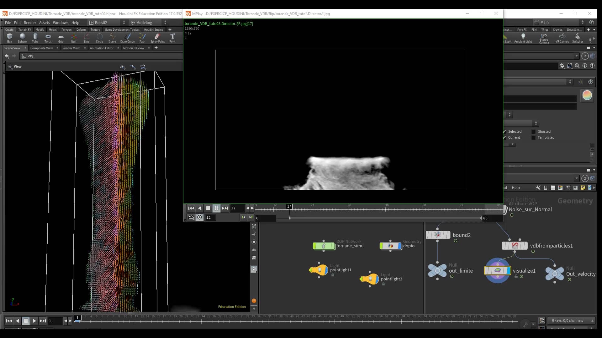 Tuto du Jeudi : champ de vitesse en simulation avec Houdini on Vimeo