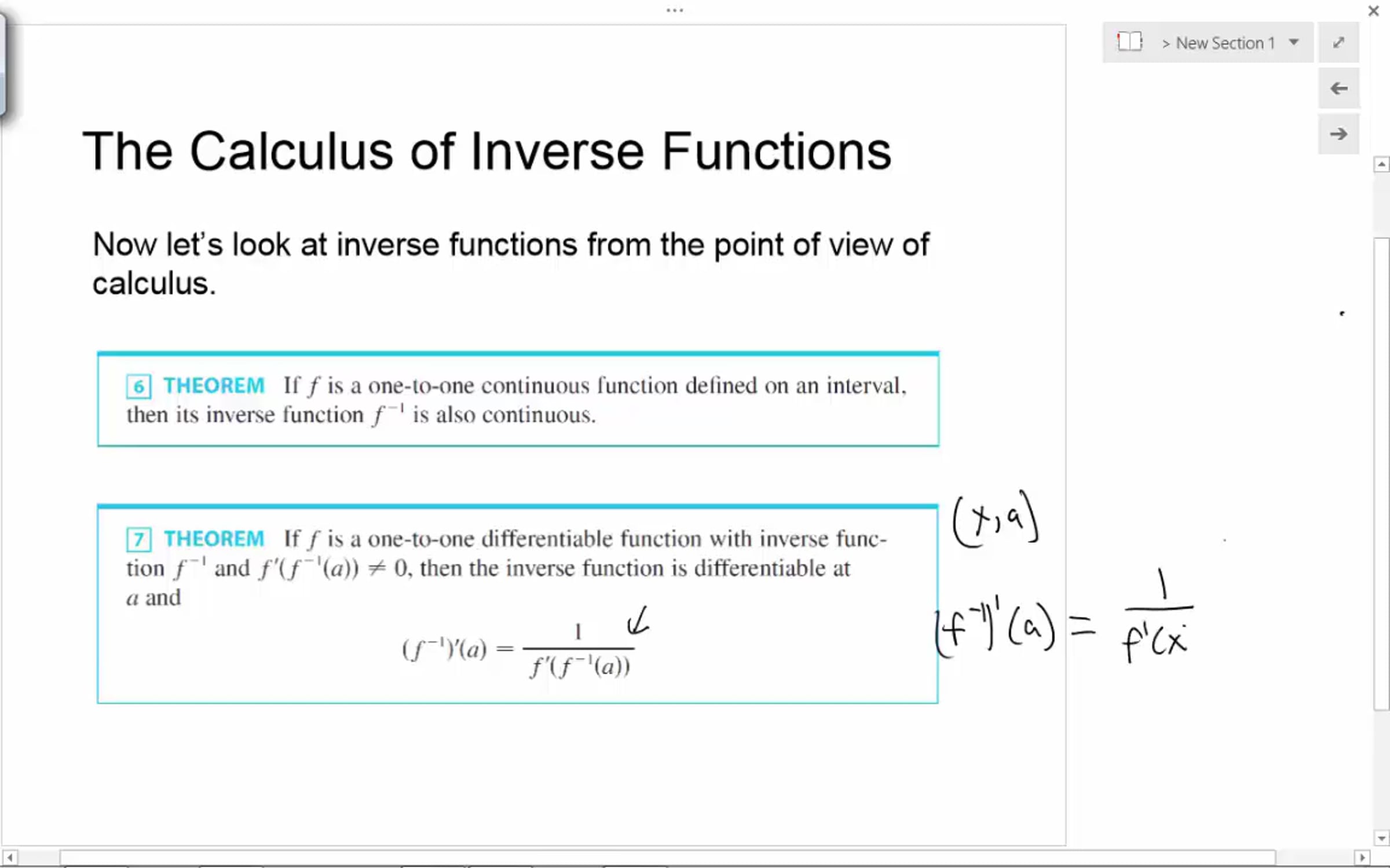 The Calculus of Inverse Functions