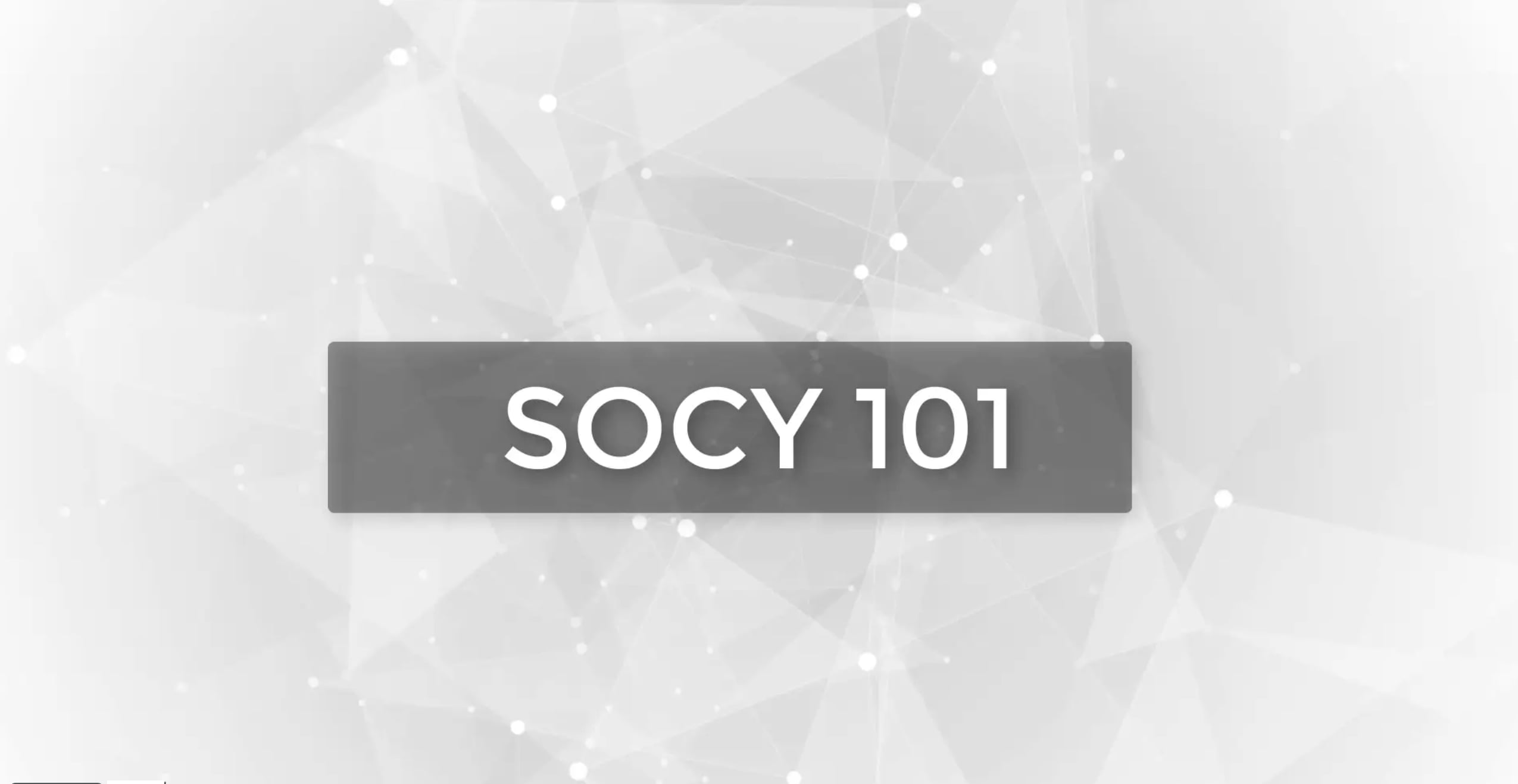 SOCY 101 - SOCY 101 - M3 L3 New on Vimeo