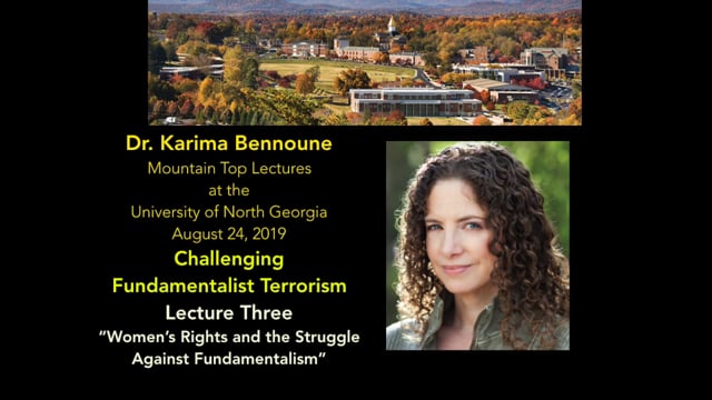 Dr. Karima Bennoune at Mountain Top Lectures on Vimeo