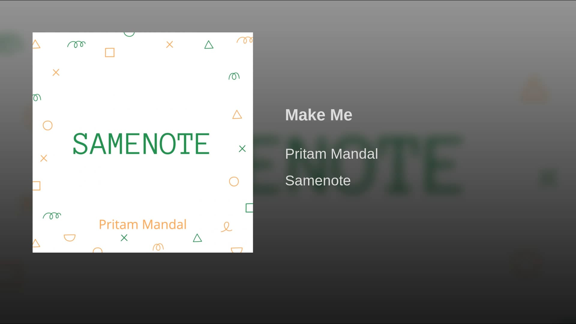 Make Me – Pritam Mandal (Official Audio) on Vimeo