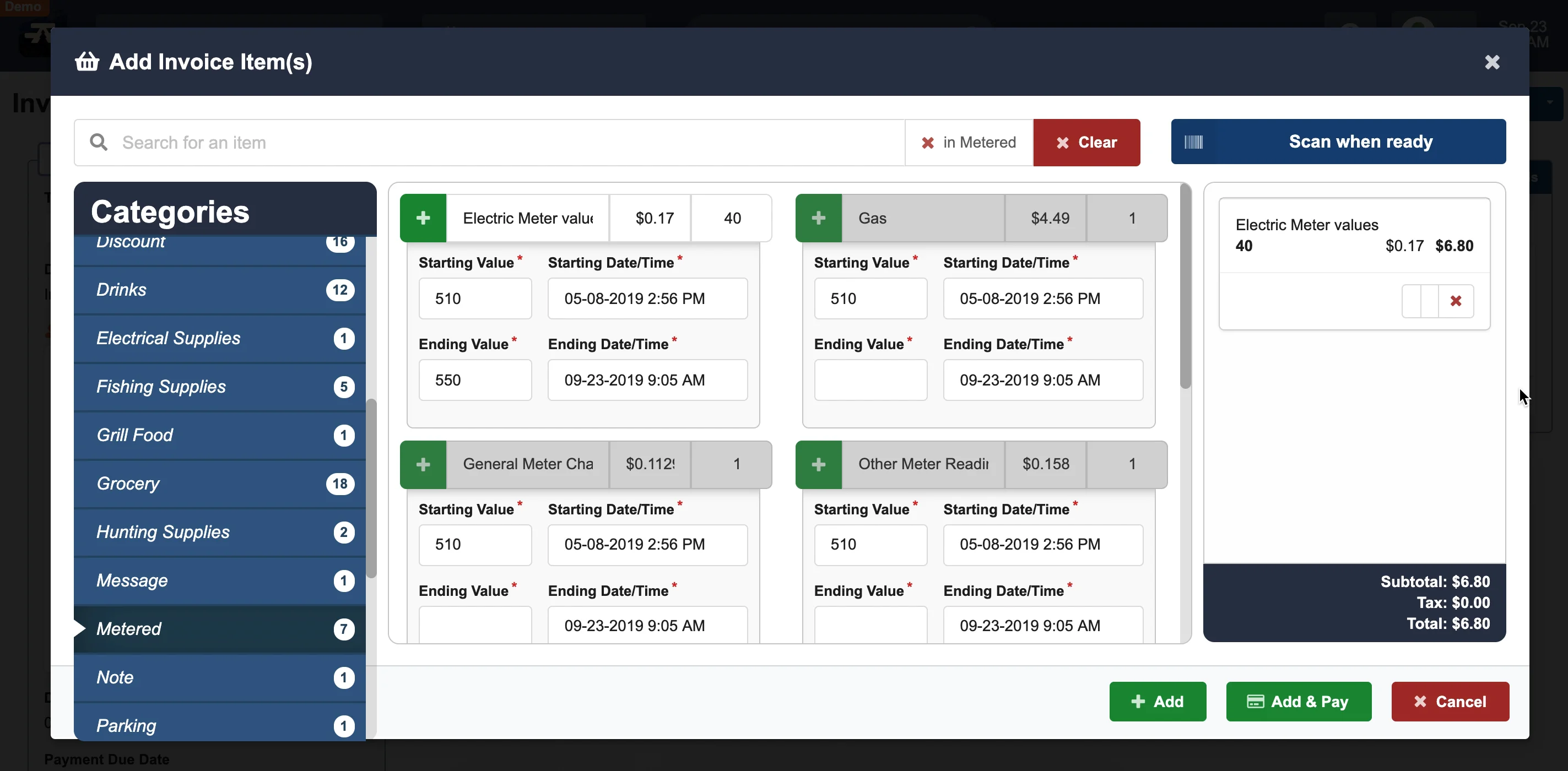 Training Videos - How to add meter charges to invoice on Vimeo