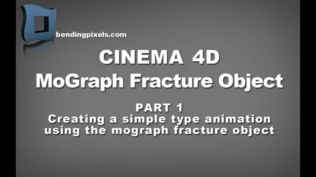 MoGraph Fracture Object Part 1 on Vimeo