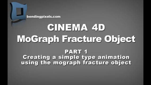 MoGraph Fracture Object Part 1 on Vimeo