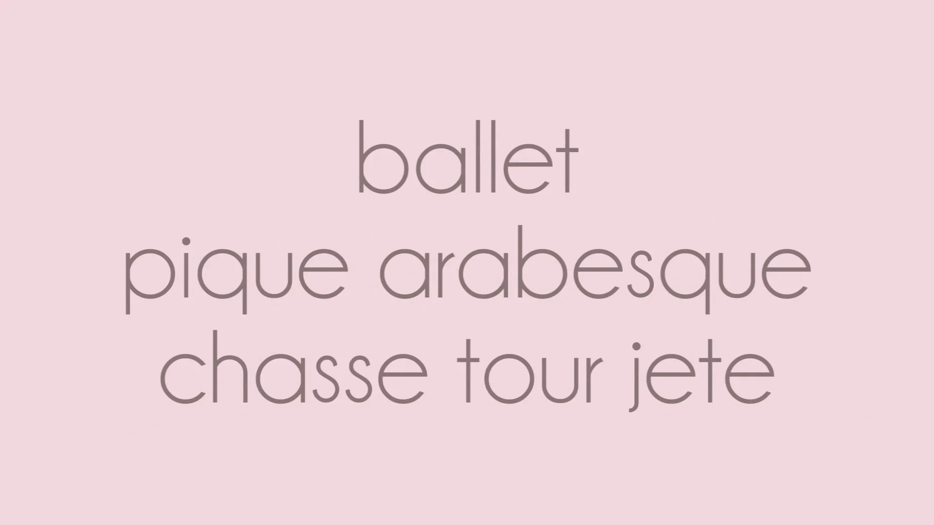 Step Library Ballet - BALLET - PIQUE ARABESQUE CHASSE TOUR JETE on Vimeo