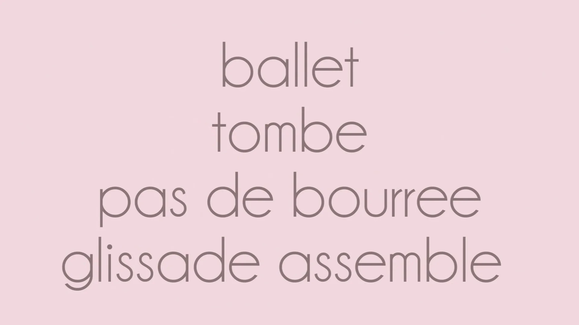 Performance Team Step Library - BALLET - TOMBE PAS DE BOURREE GLISSADE ...