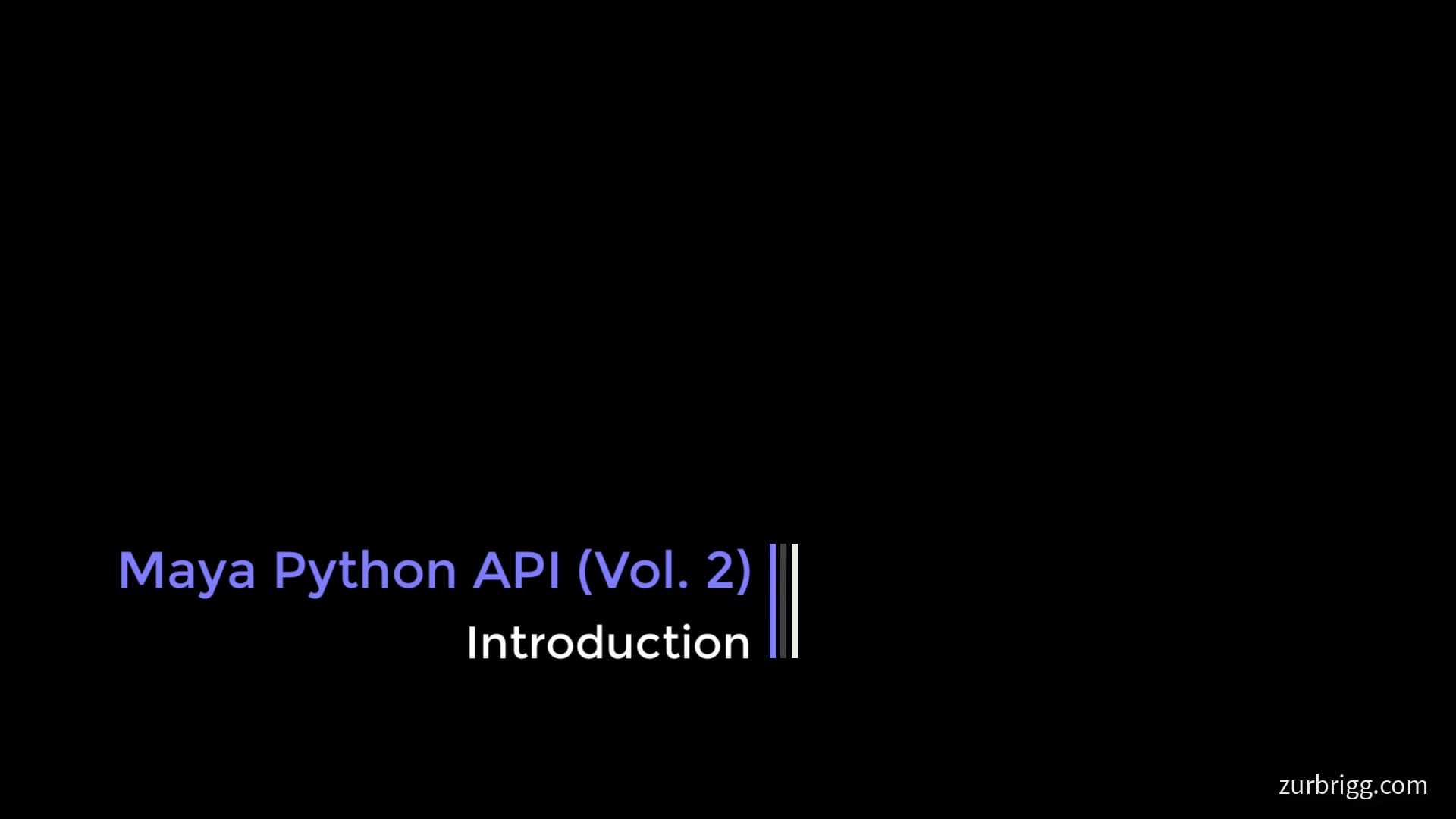 Maya Python API (Vol. 2) - Introduction on Vimeo