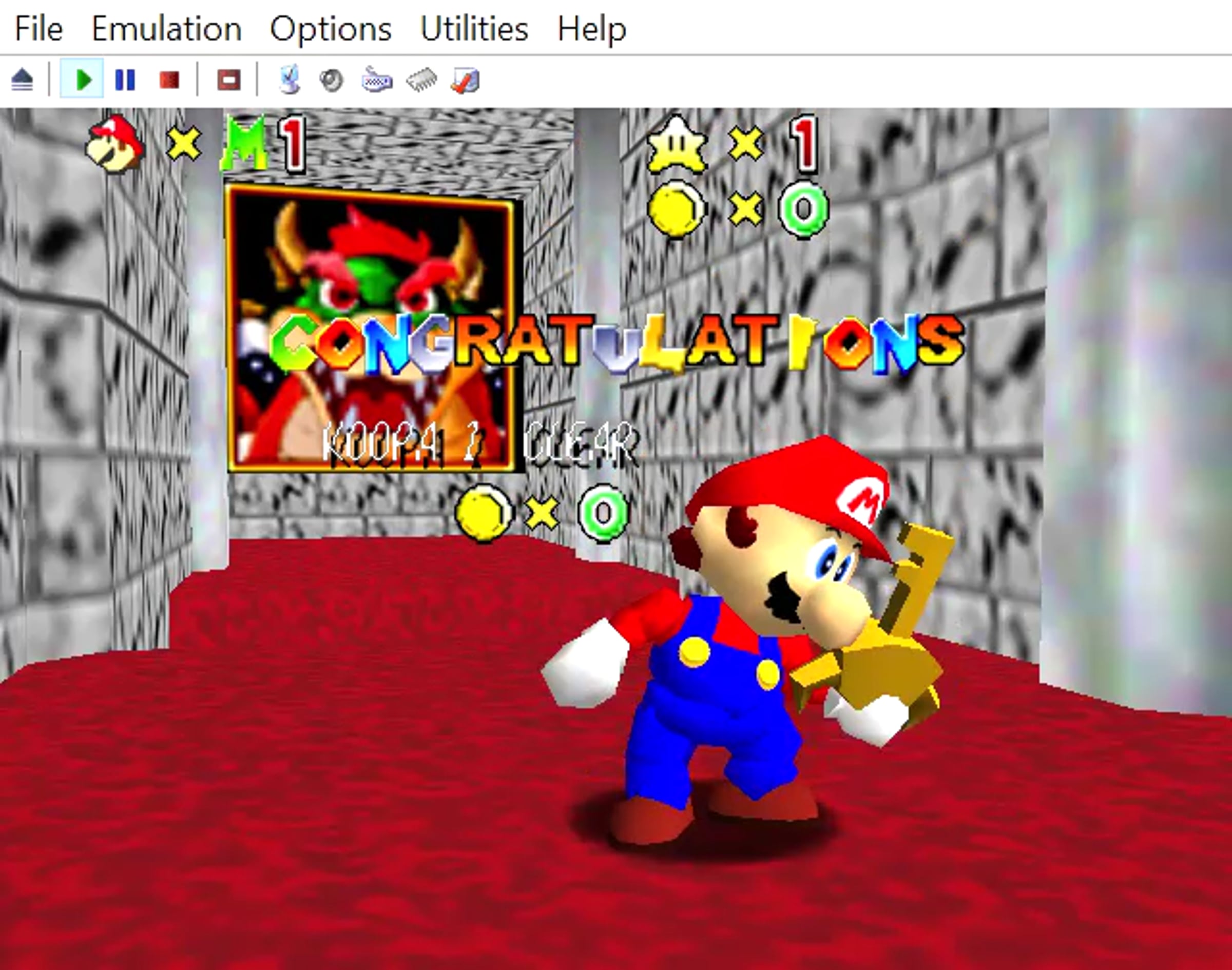 Super Mario 64 - Beta Version - Mario with M1 Lives Edition ...