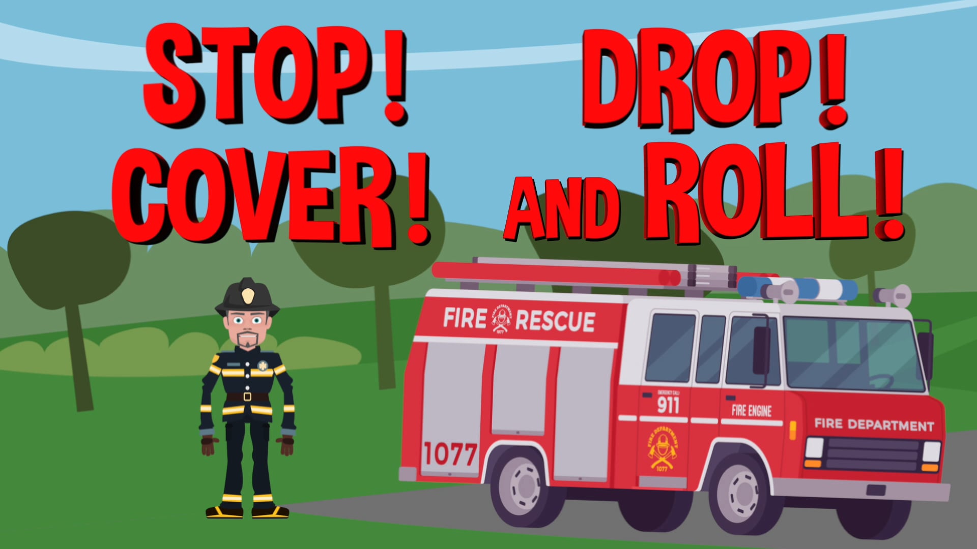 FIRE ENGINE Productions - Educational - Stop-Drop-Cover and Roll on Vimeo