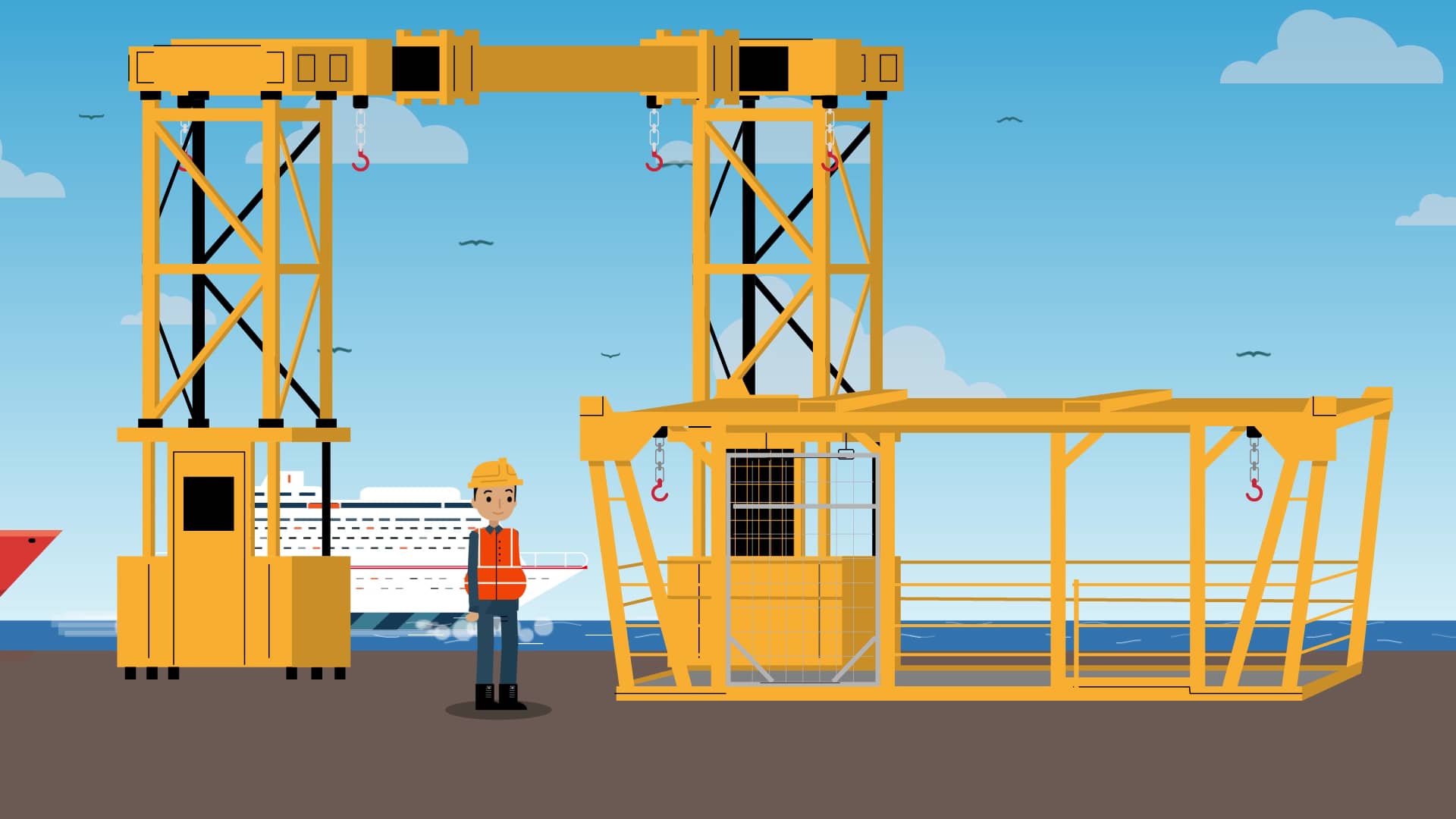 SAFETY STEPS BEFORE USING LASHING CAGES on Vimeo
