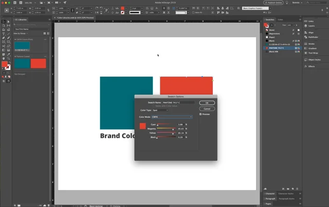 Indesign Color Terms