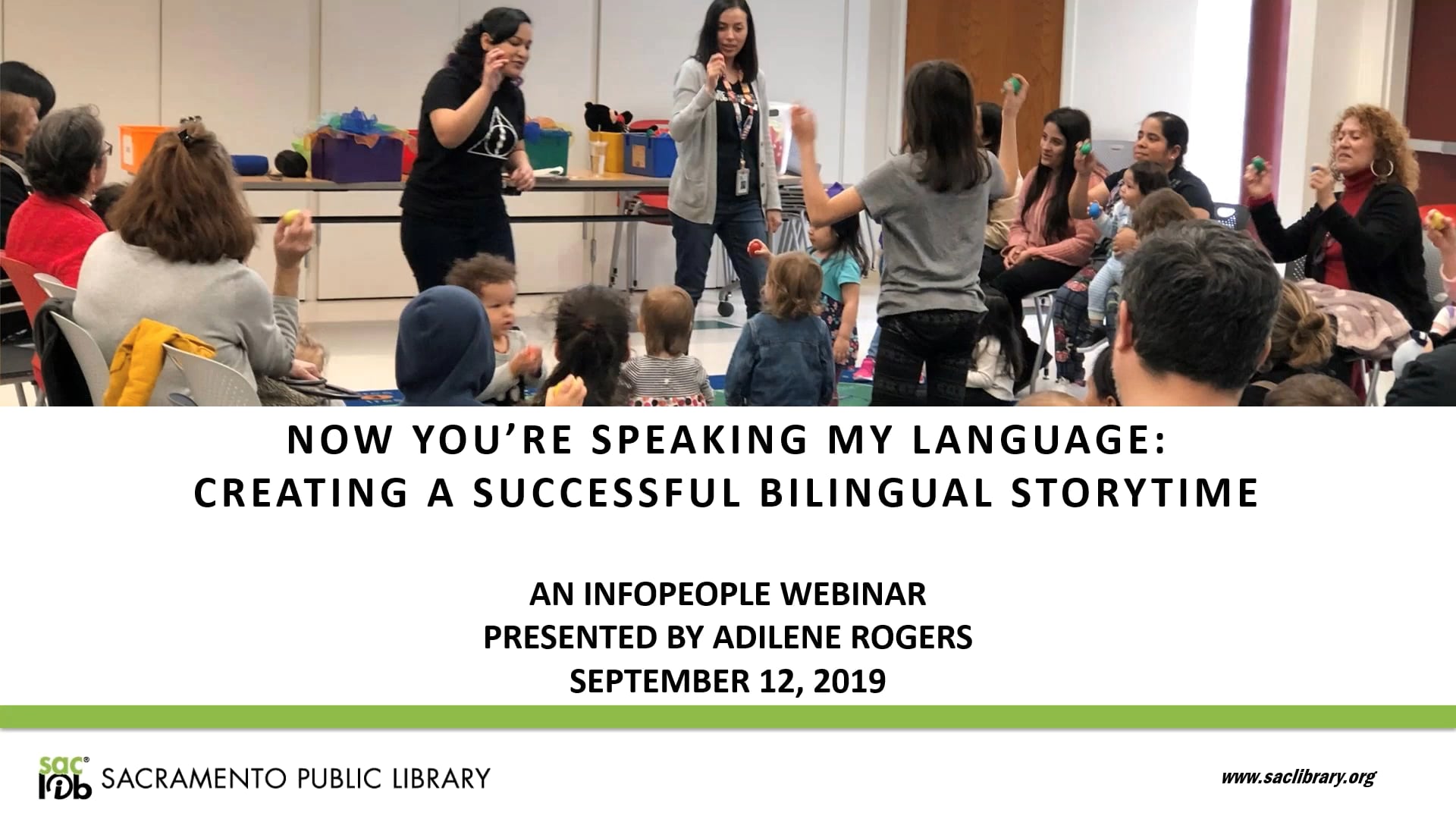 Now You’re Speaking My Language: Creating a Successful Bilingual Storytime on Vimeo