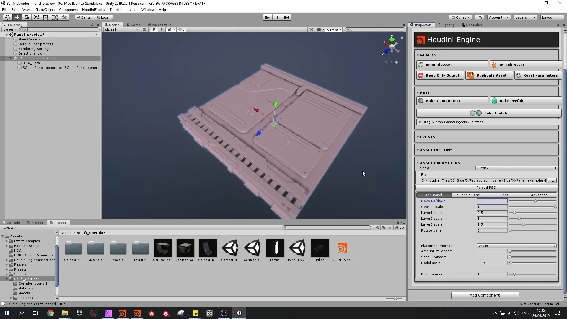 Houdini Sci Fi Panel Generator | Part 3 | Creating the Digital Asset on ...