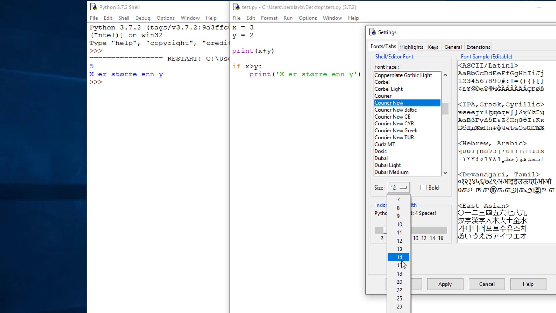 Python - Utviklingsmiljøet IDLE on Vimeo