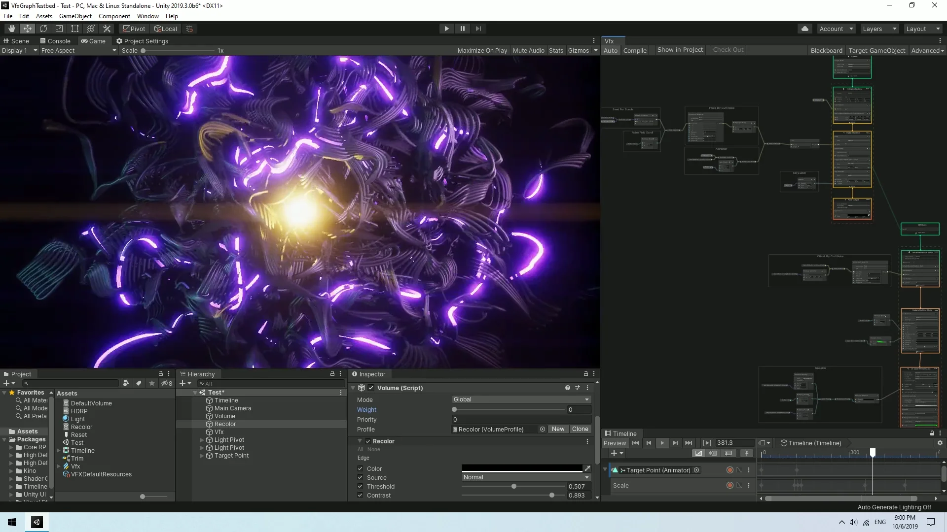 Unity VFX Graph Sketch 10/6 2019