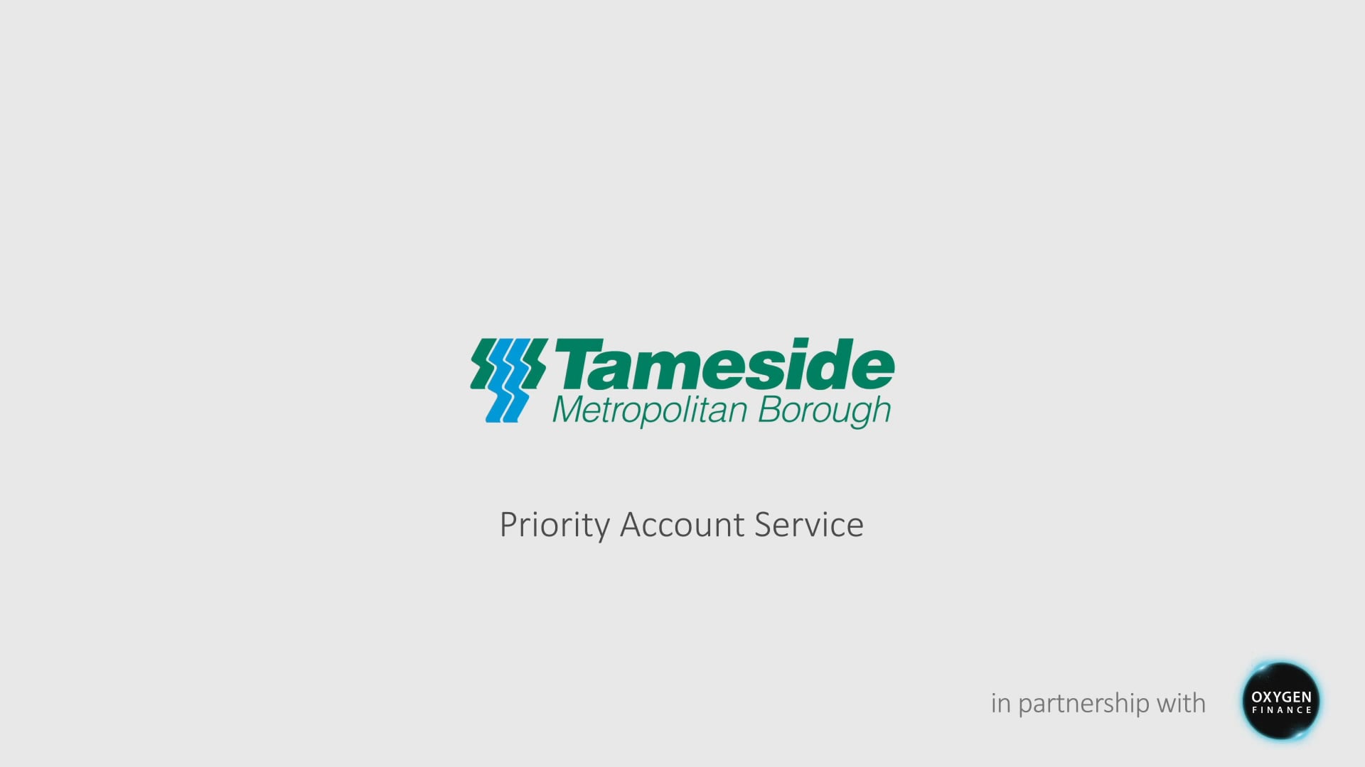 Tameside Metropolitan Borough Council- Priority Account Service on Vimeo