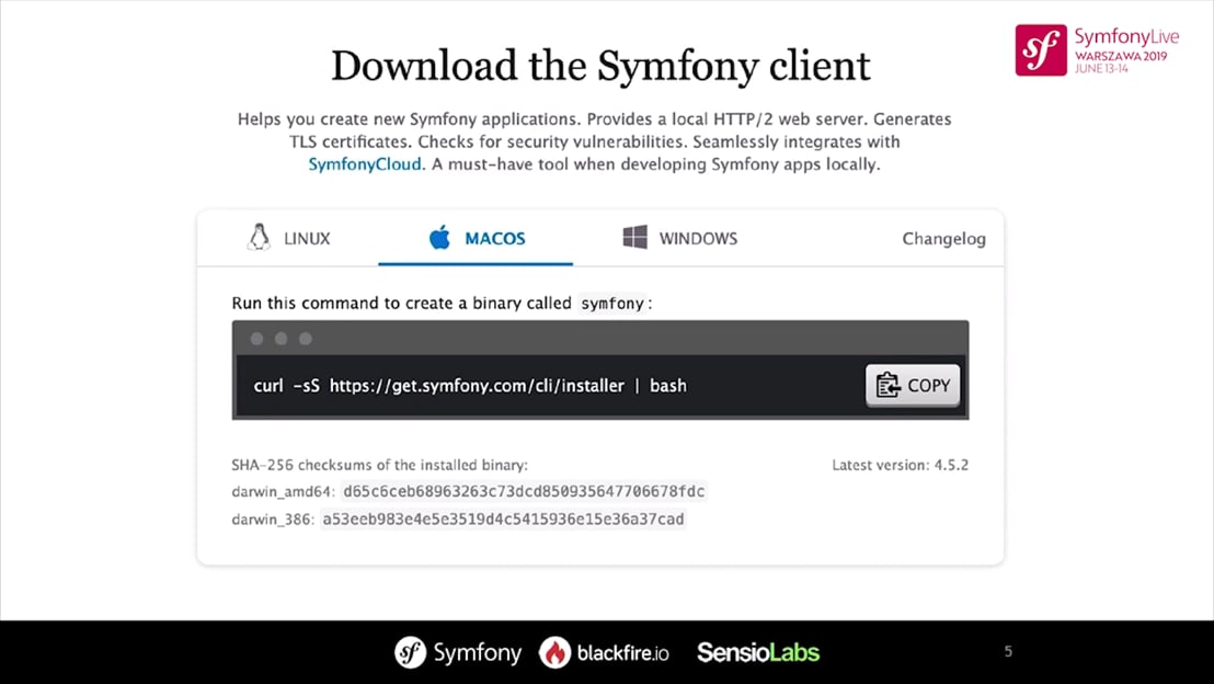 Keynote (Fabien Potencier) > Symfony Live Warszawa 2019 (Polish & English) | SymfonyCasts