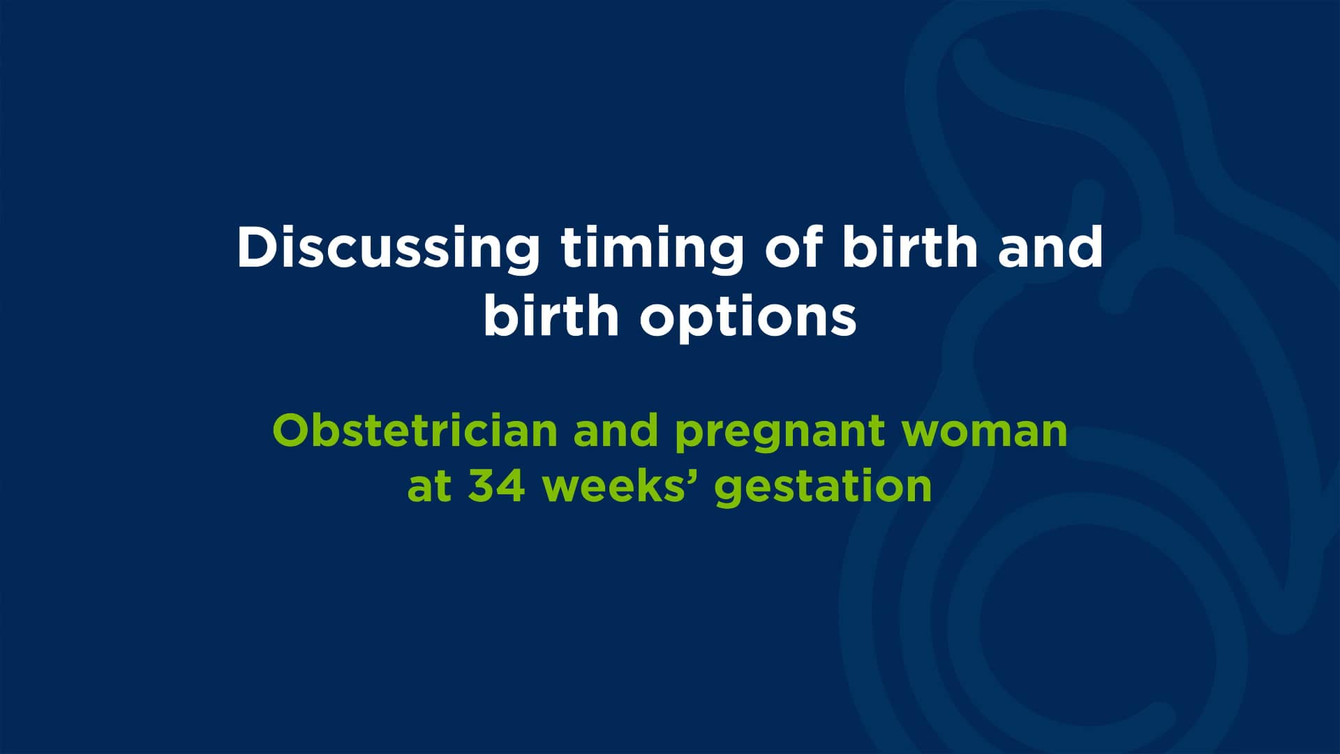 Discussing Timing of Birth (part 1) on Vimeo