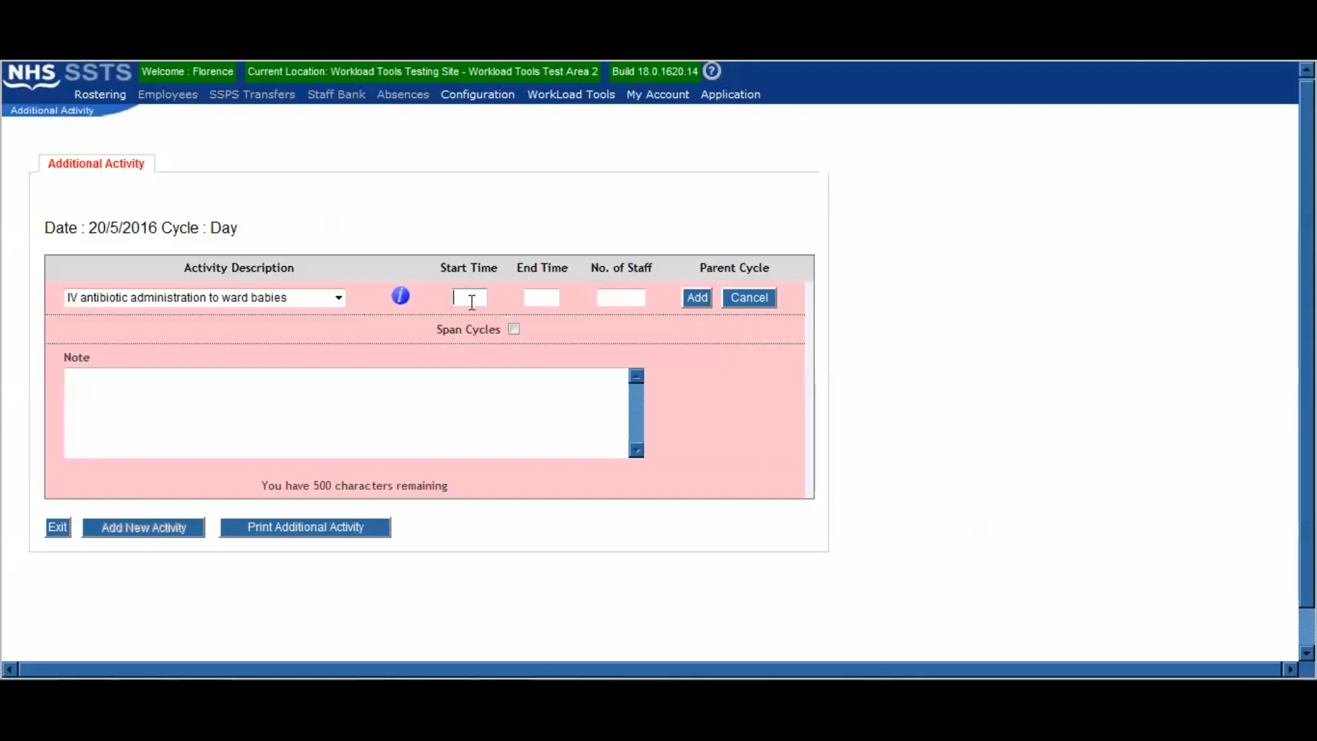 Neonatal Workload Tool Demonstration