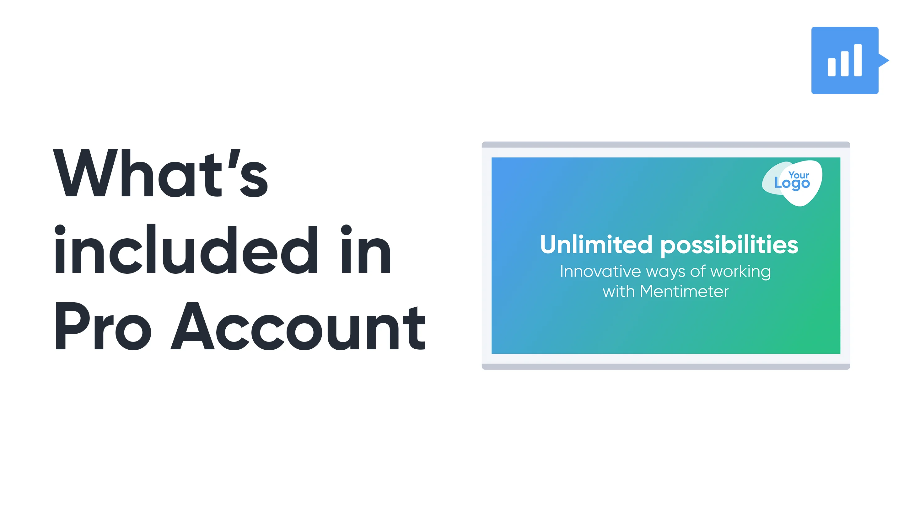 Mentimeter Pro Account - What's included?
