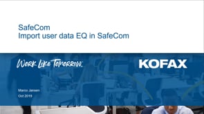 Import user data EQ in SafeCom