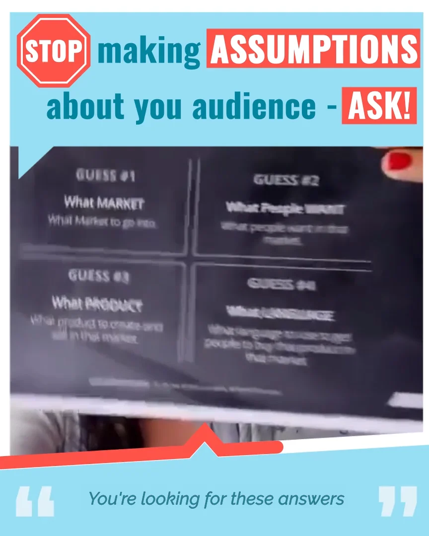 Stop making assumptions about you audience on Vimeo