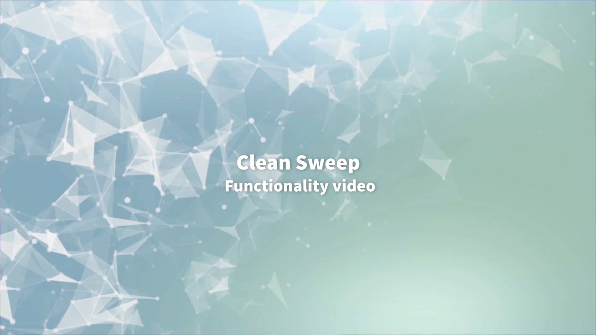 Clean Sweep - Functionality on Vimeo