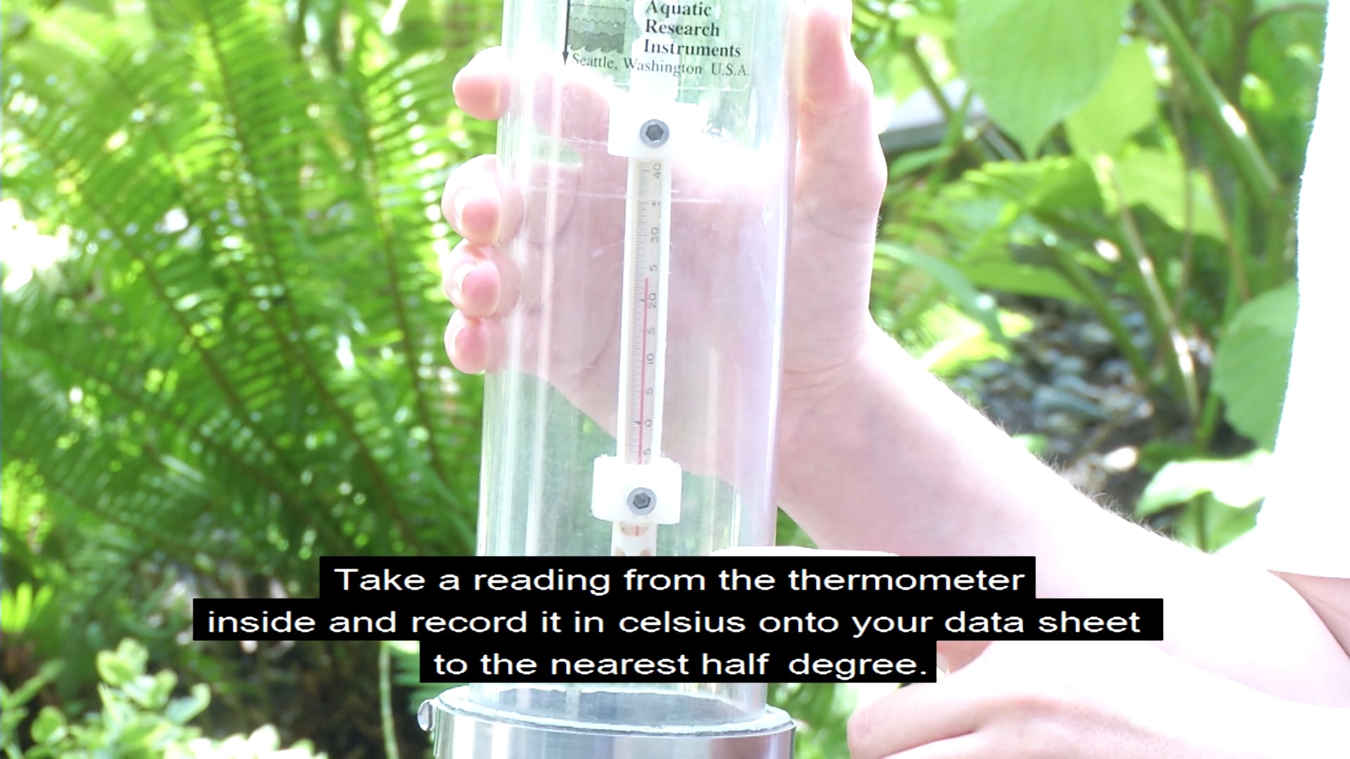 How to collect water samples with a Van Dorn water sampler on Vimeo